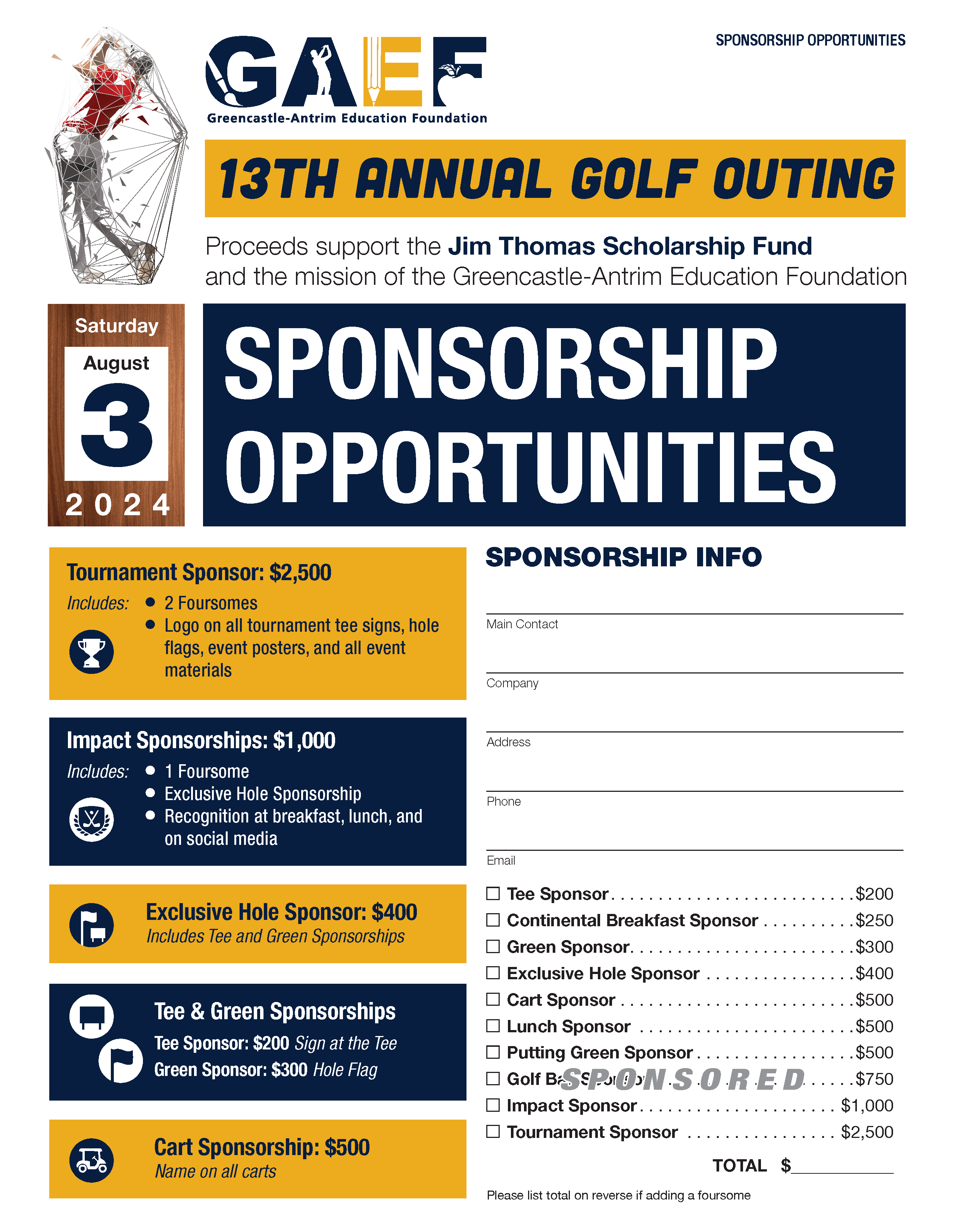 Annual Golf Outing - Greencastle-Antrim Education Foundation